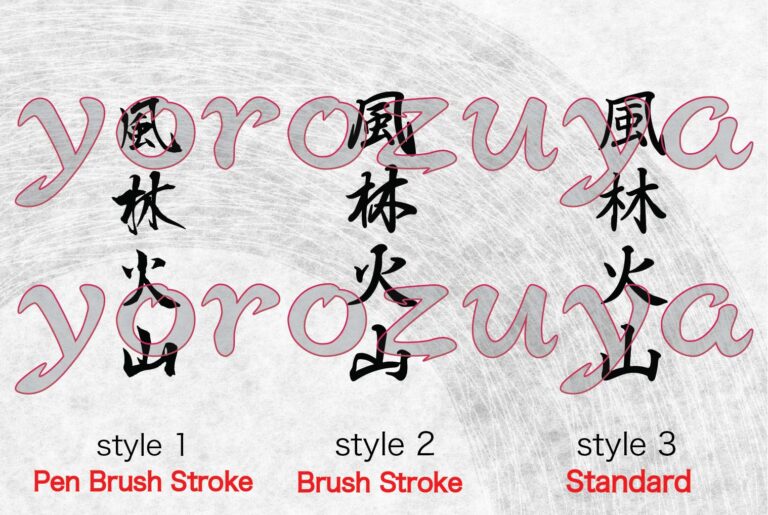 Samurai Battle Standard For Tattoo In Japanese Kanji Symbols ...