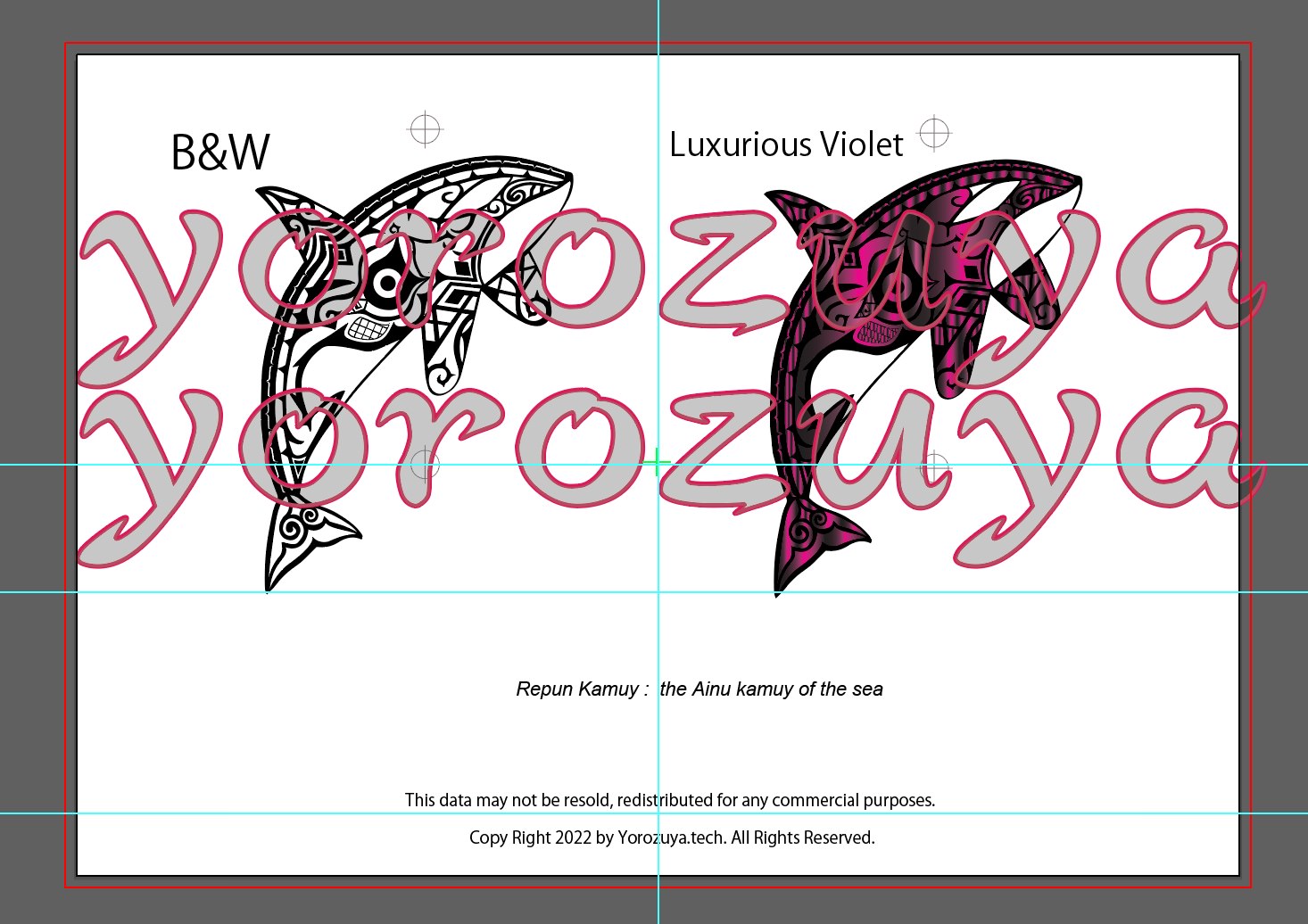 Killer Whale / Orca Tattoo With Tribal Patterns For Instant Download ...